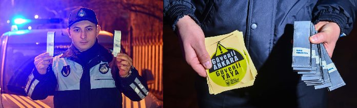 “Safe Ankara, Safe Pedestrian” Reflector campaign - Finland abroad: Türkiye
